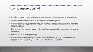 Quality assurance in e learning | PPTX
