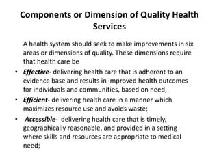 Quality assurance in health care | PPTX