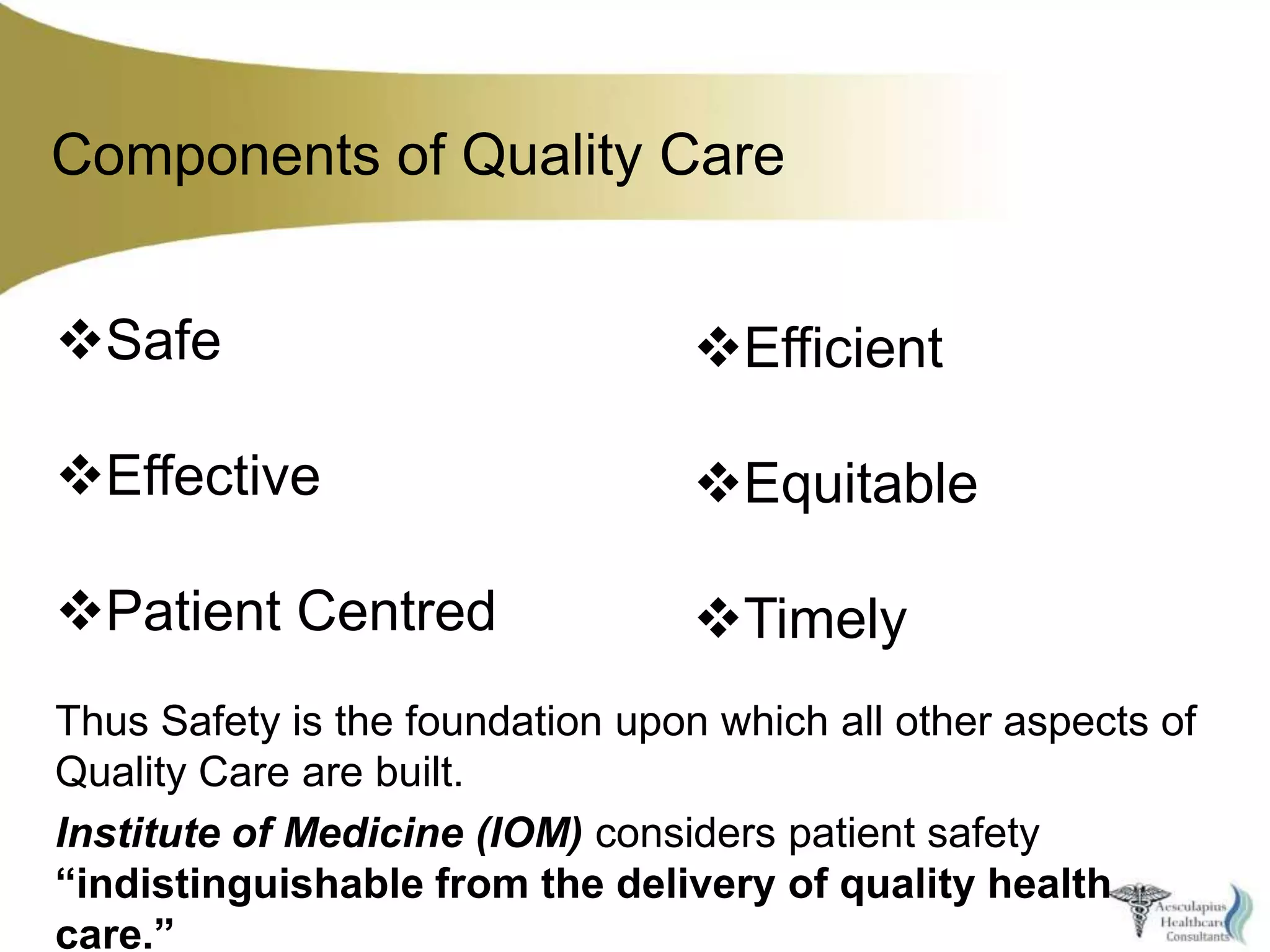 Quality assurance in healthcare delivery | PPTX