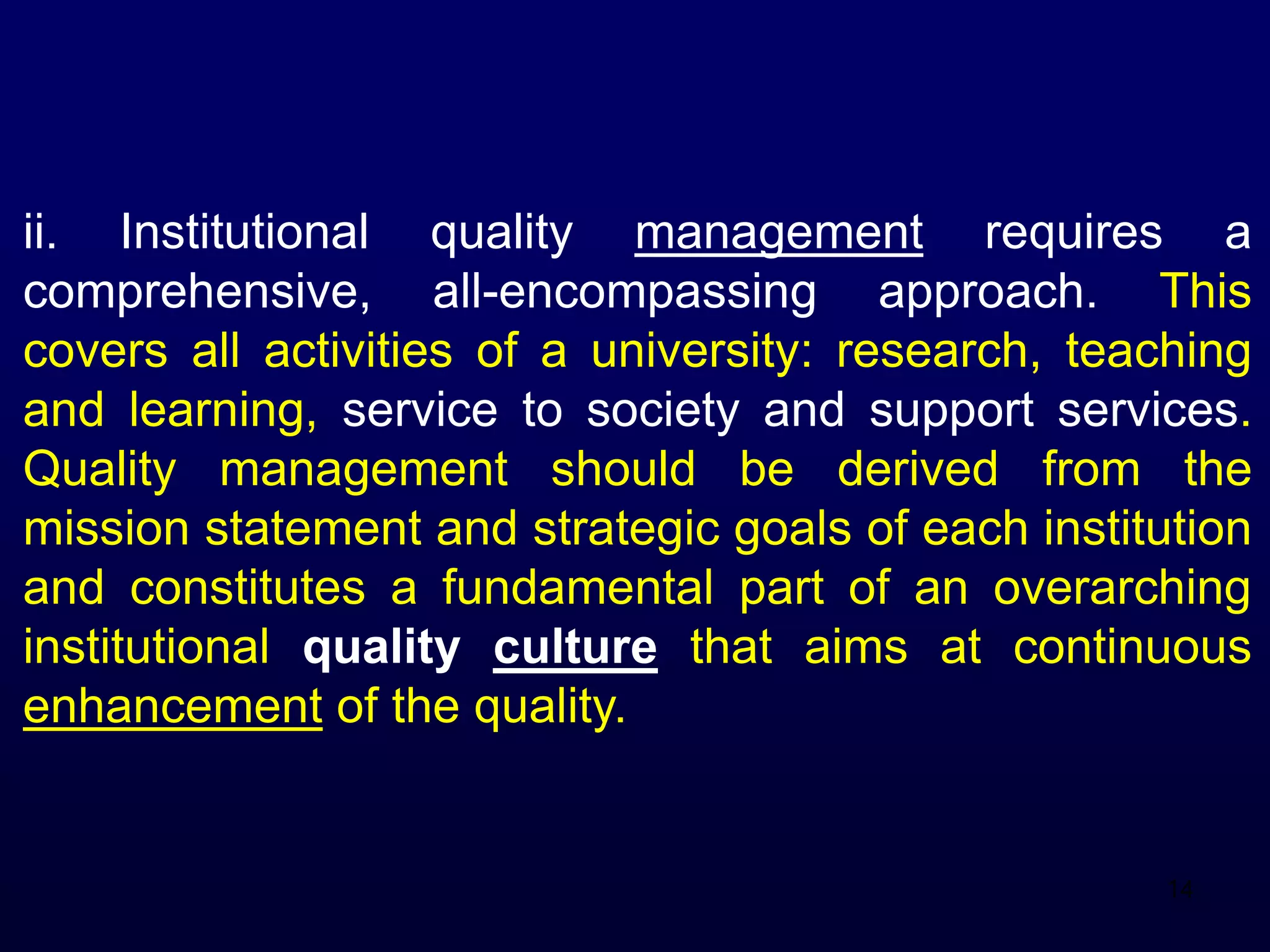 Quality Assurance in Higher Education | PPT