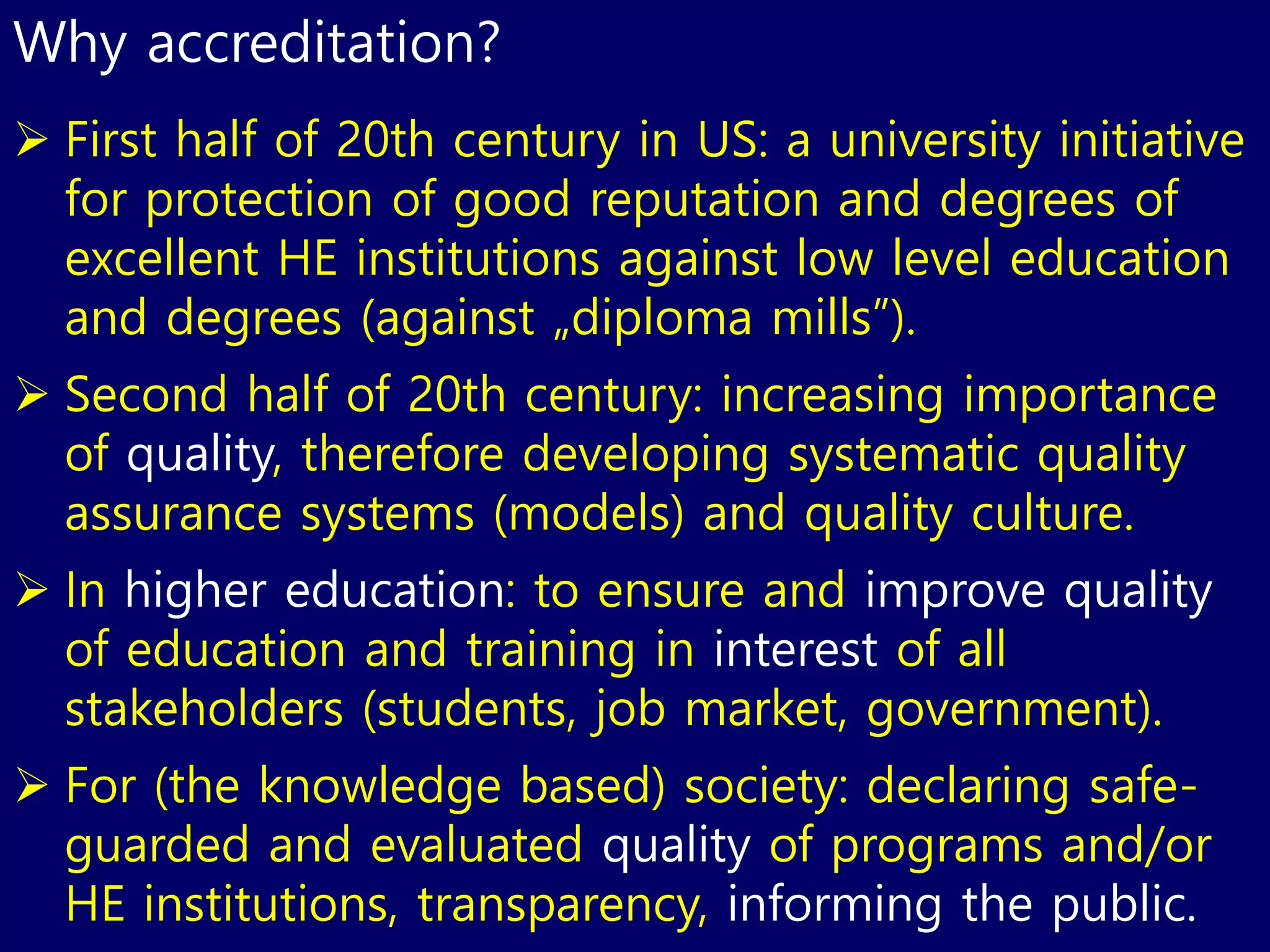 Quality Assurance in Higher Education | PPT