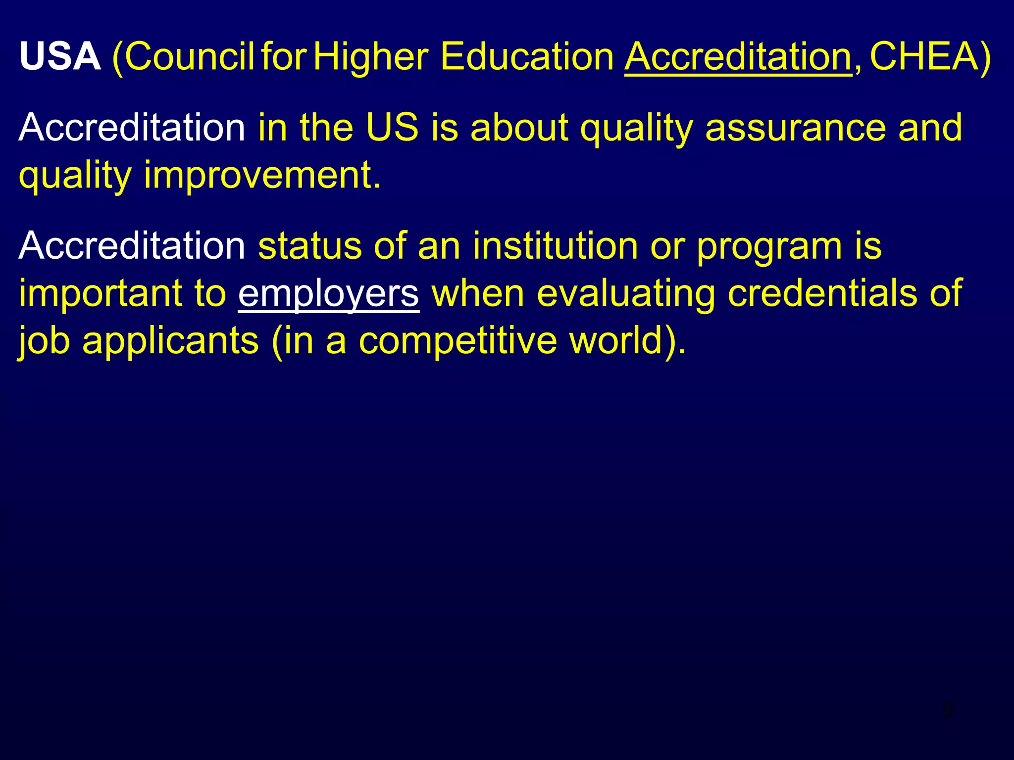 Quality Assurance in Higher Education | PPT