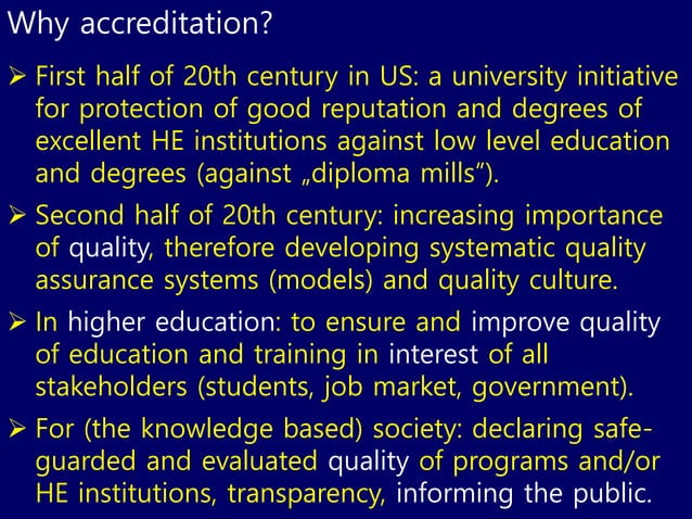 Quality Assurance in Higher Education | PPT | Education industry ...
