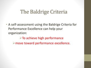 Self Assessment ( Quality Assurance) | PPTX