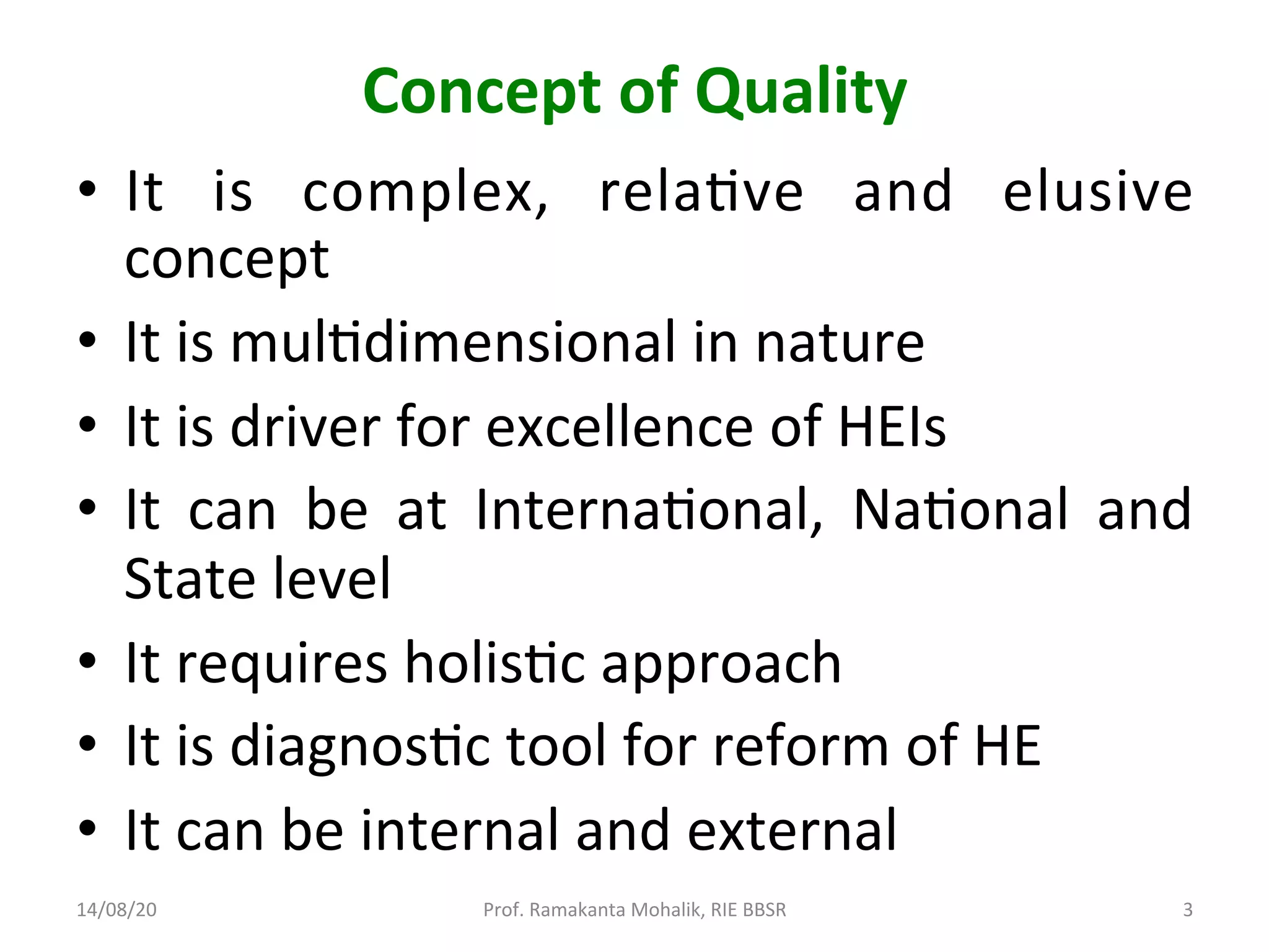 Quality assurance in higher education | PDF