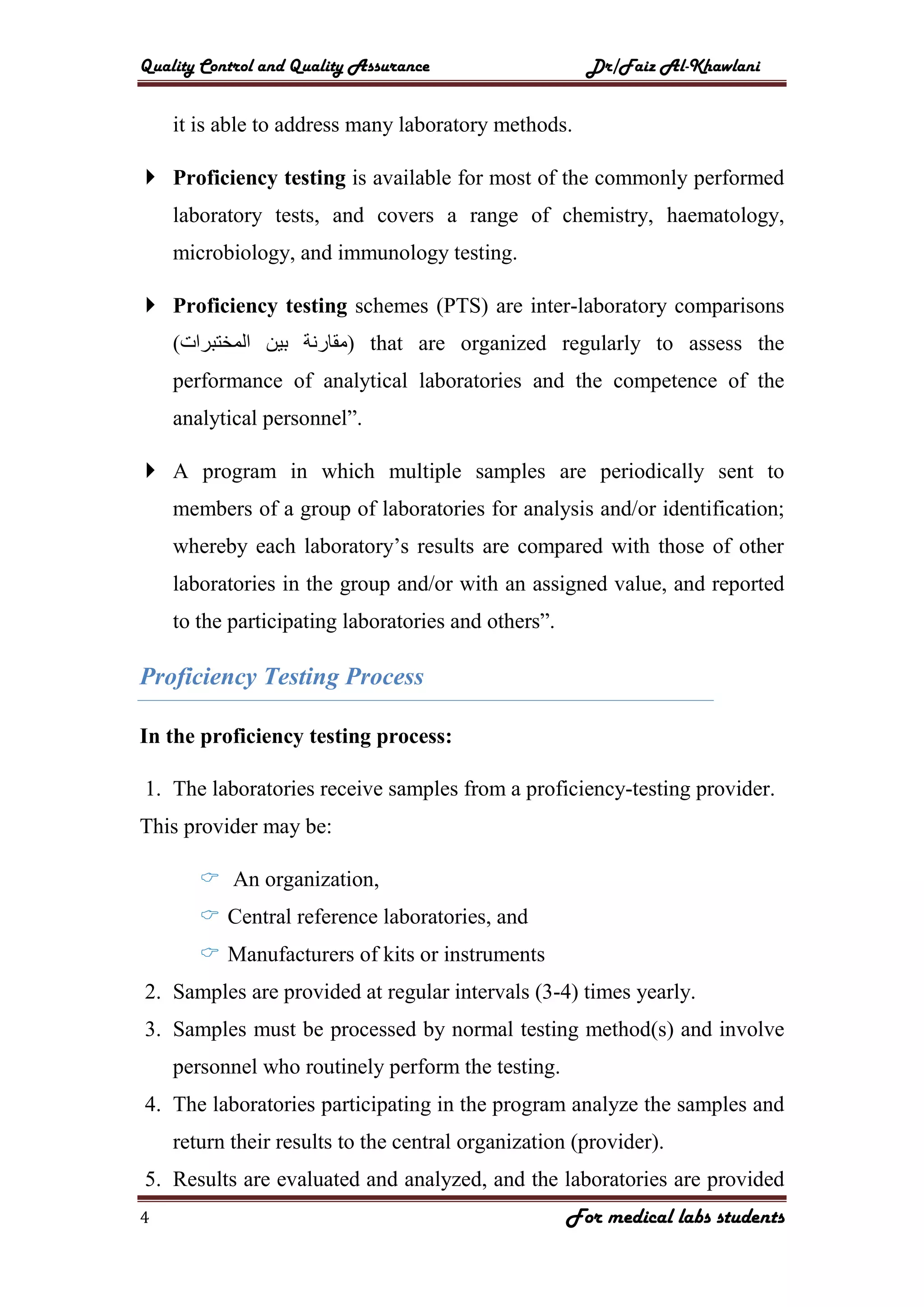 Quality assurance in medical laboratory | PDF