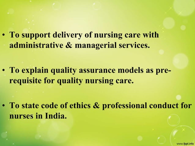 Quality assurance in nursing | PPTX