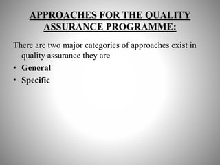 Quality assurance in nursing | PPTX