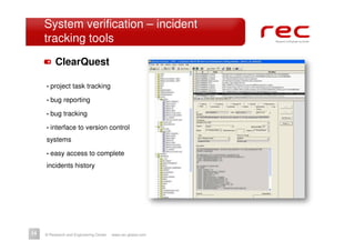 Quality Assurance in REC Group | PDF