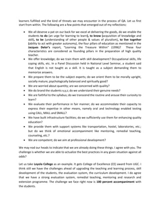 Quality Assurance in Teacher Education: Trends and Challenges in India ...