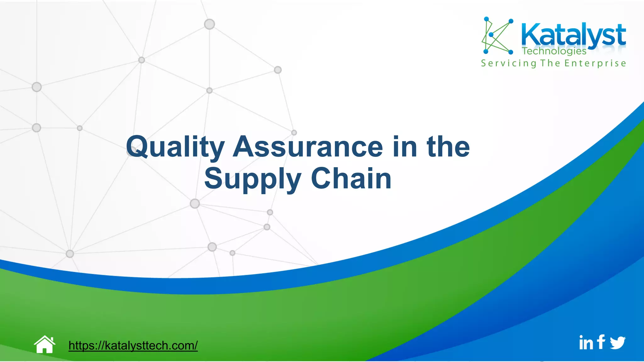 Quality assurance in the supply chain | PDF