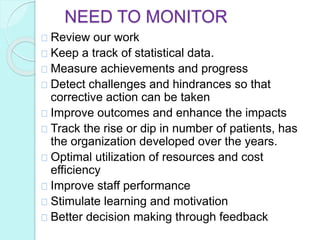 Quality assurance & monitoring in opd and outreach services | PPTX