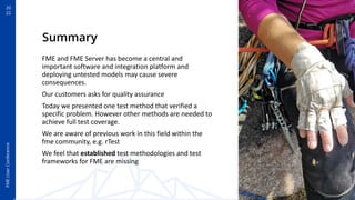 Quality Assurance of FME Scripts | PPT