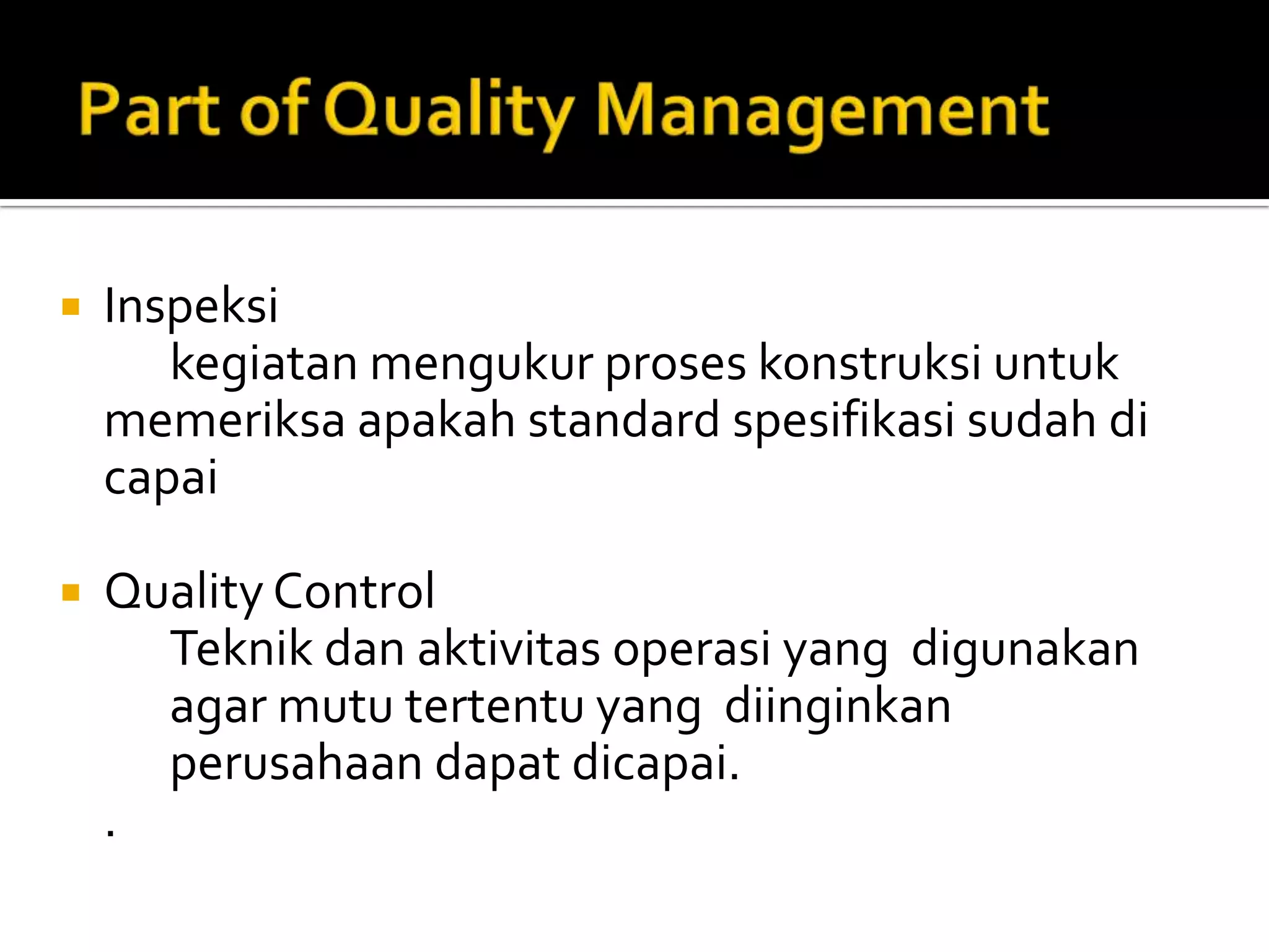 Quality assurance of management control | PPTX