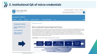 Quality Assurance of Micro-credentials: An International Review of Current Practices | PDF