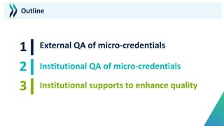 Quality Assurance of Micro-credentials: An International Review of ...
