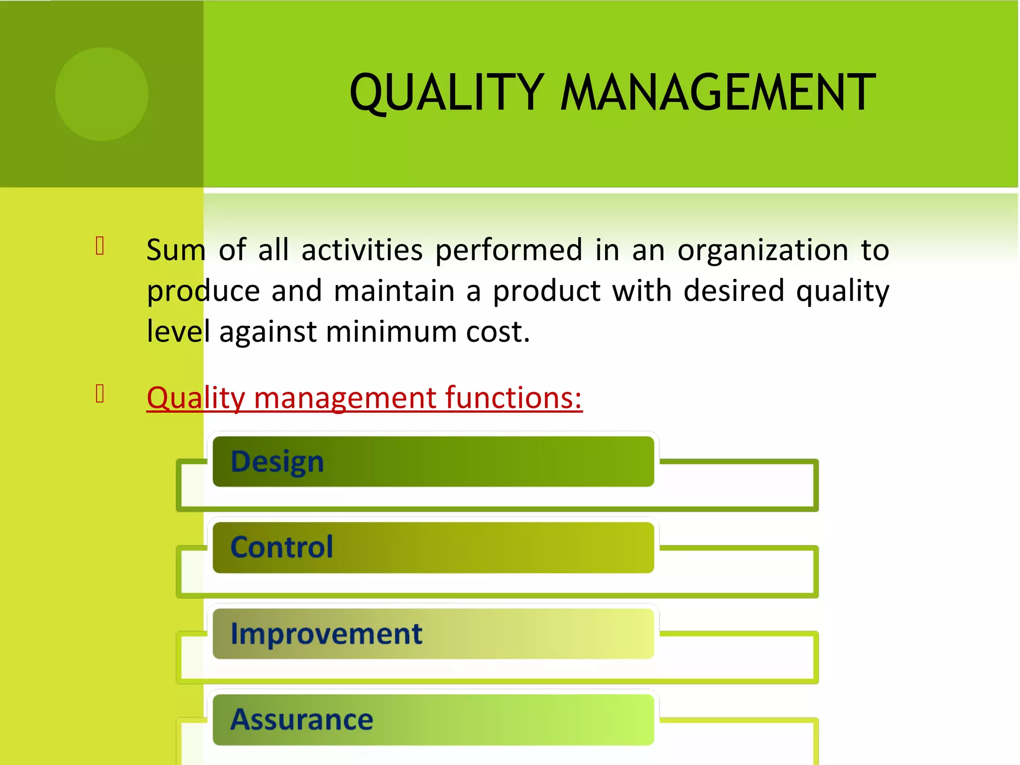 Quality assurance ppt | PPT