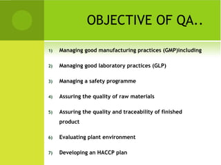 Quality assurance ppt | PPT