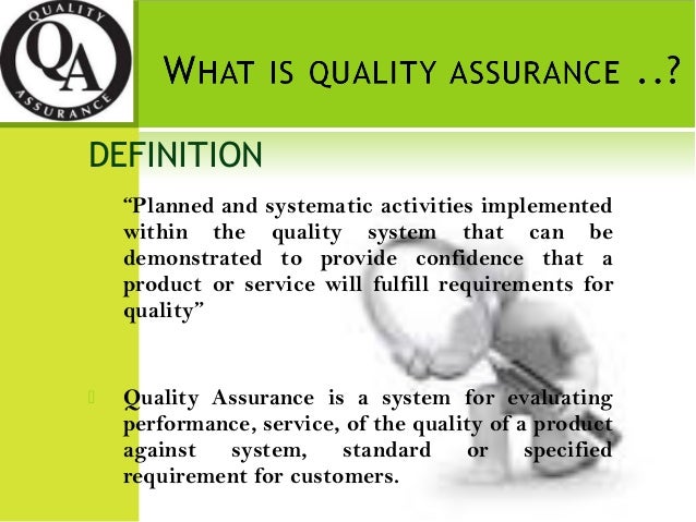 Quality Assurance Model Definition : A Good Quality Assurance Strategy ...
