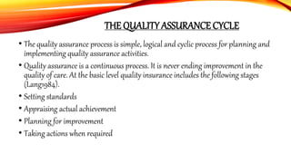 Quality assurance ppt | PPTX