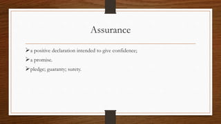 Quality Assurance | PPTX