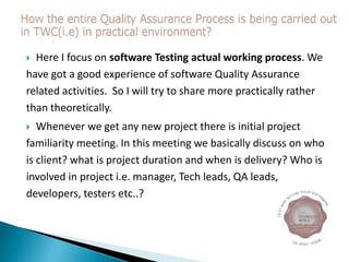 Quality Assurance Process | PPT