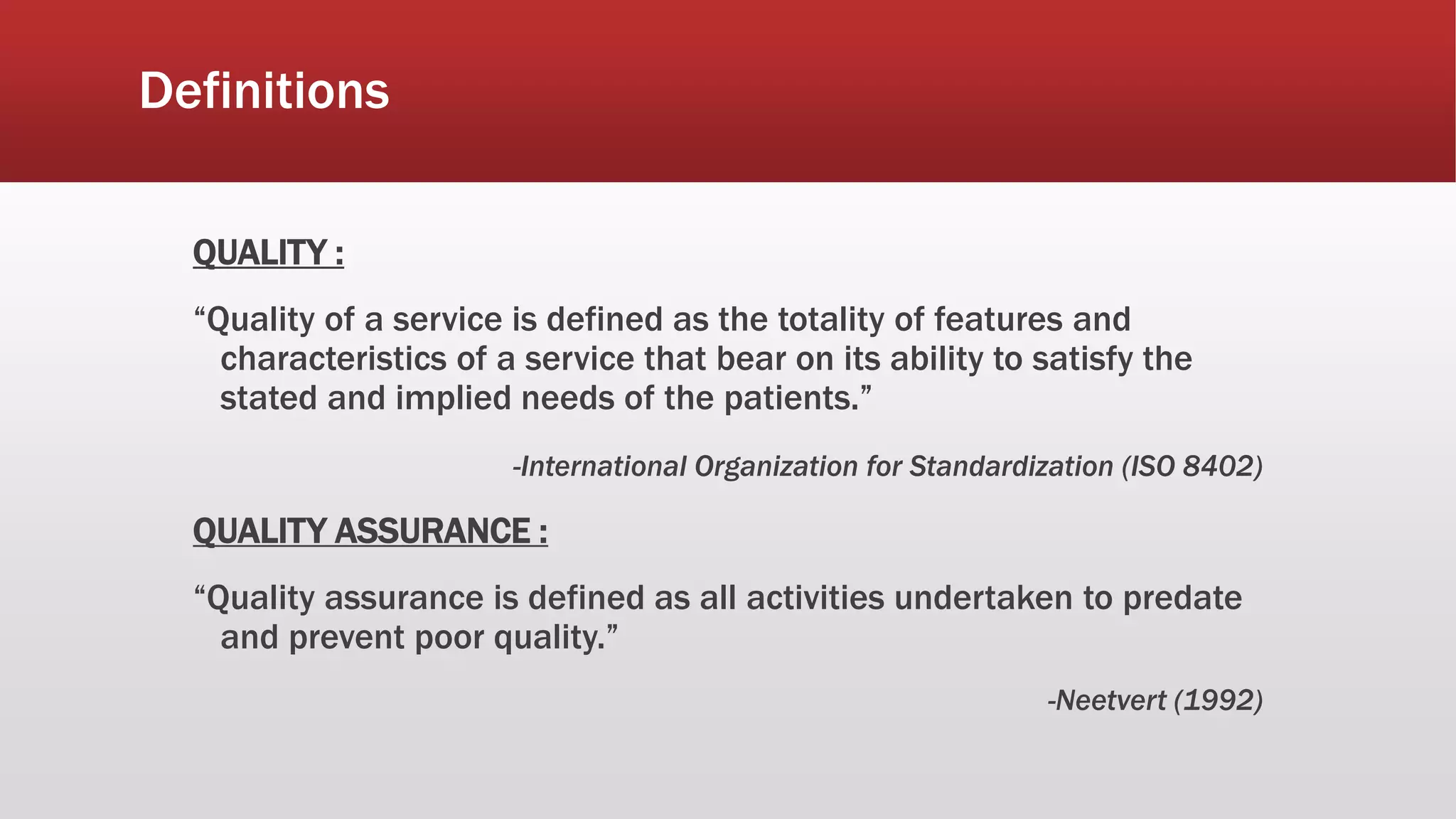 Quality assurance program | PPTX