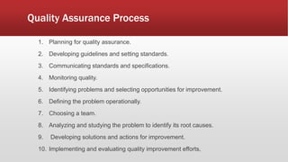 Quality assurance program | PPTX