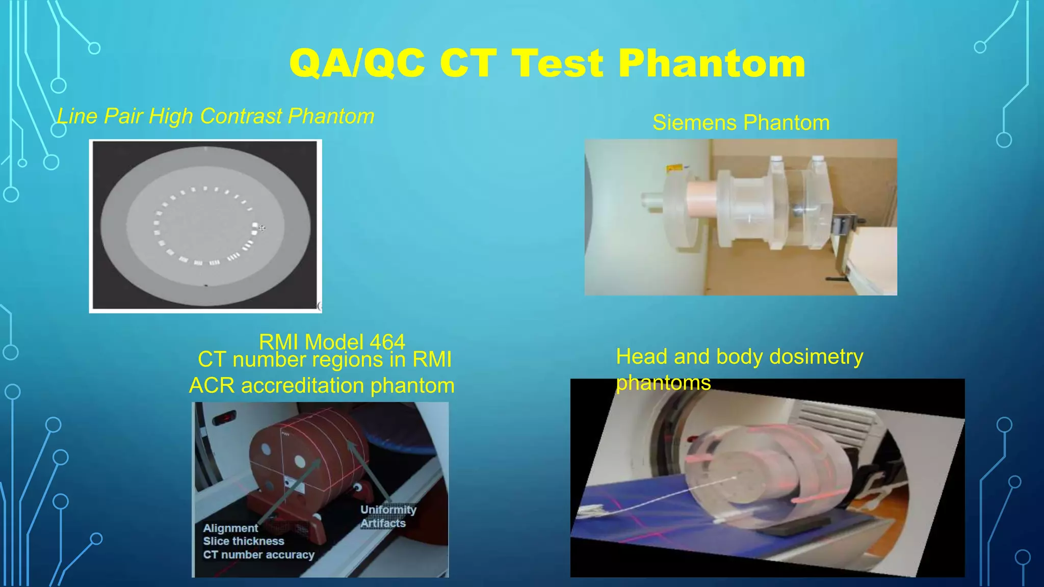 Quality Assurance Programme in Computed Tomography | PPTX