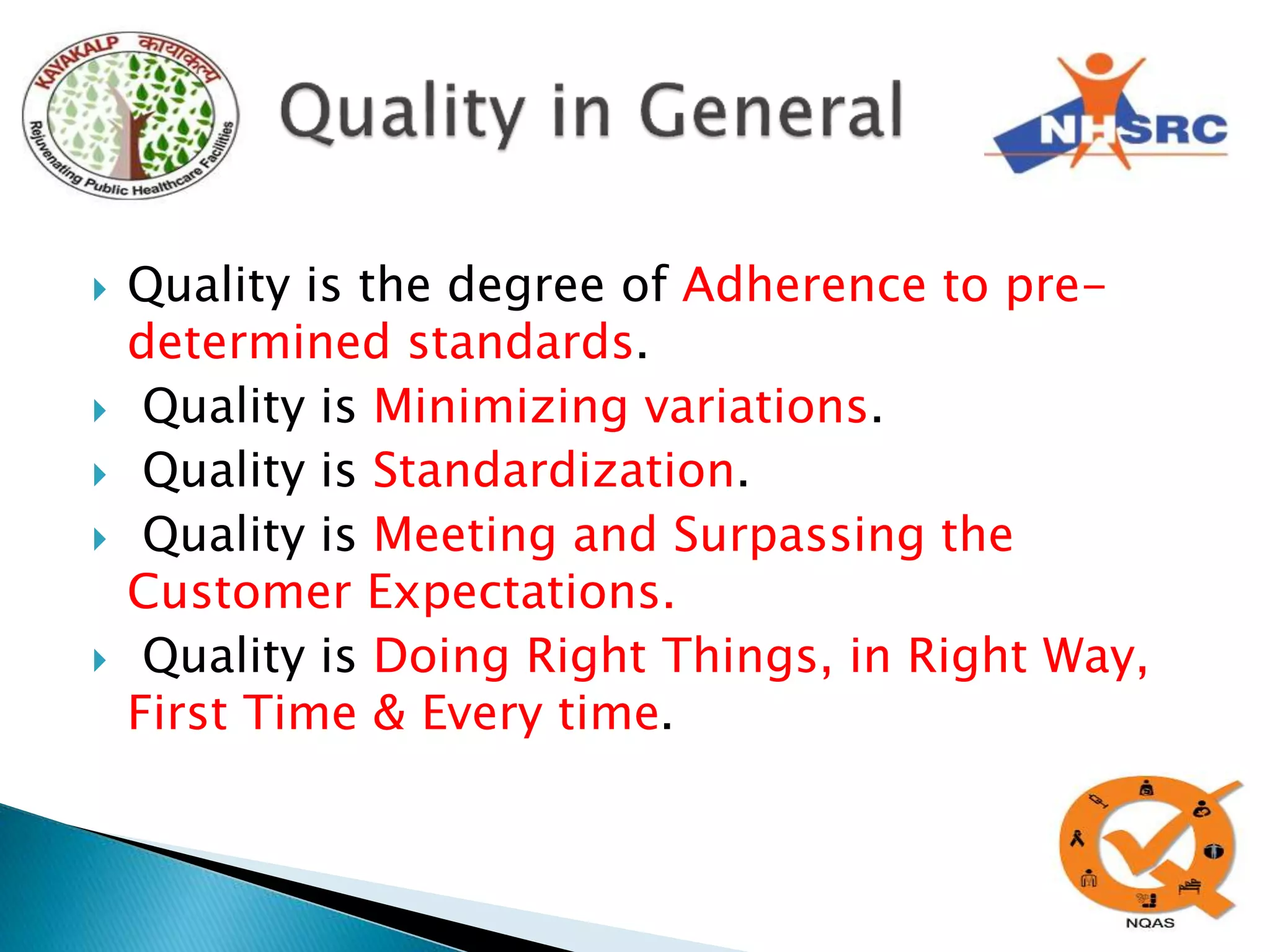 Quality assurance programs overview in government hospital | PPTX
