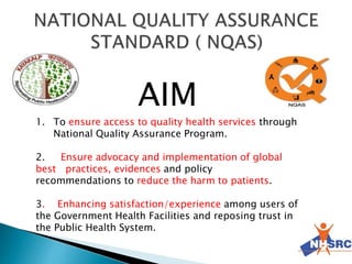 Quality assurance programs overview in government hospital | PPTX