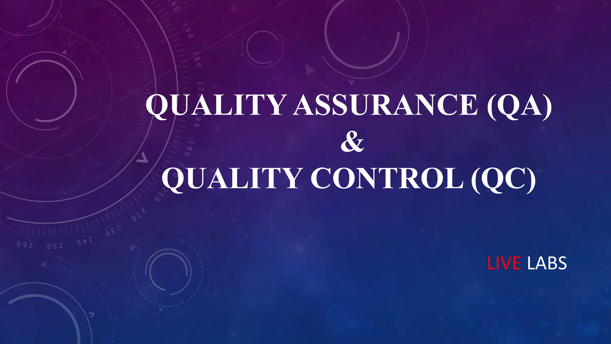 Quality Assurance Qa Pptx