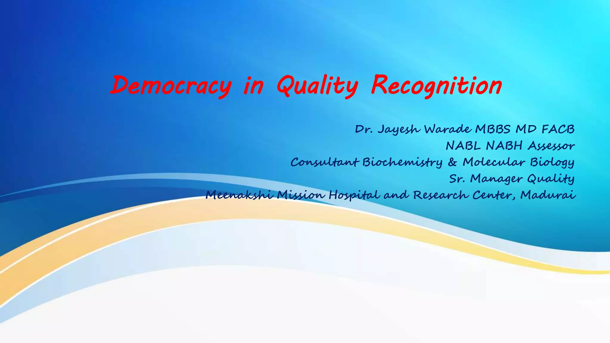 Quality assurance scheme for basic composite medical laboratories | PPT
