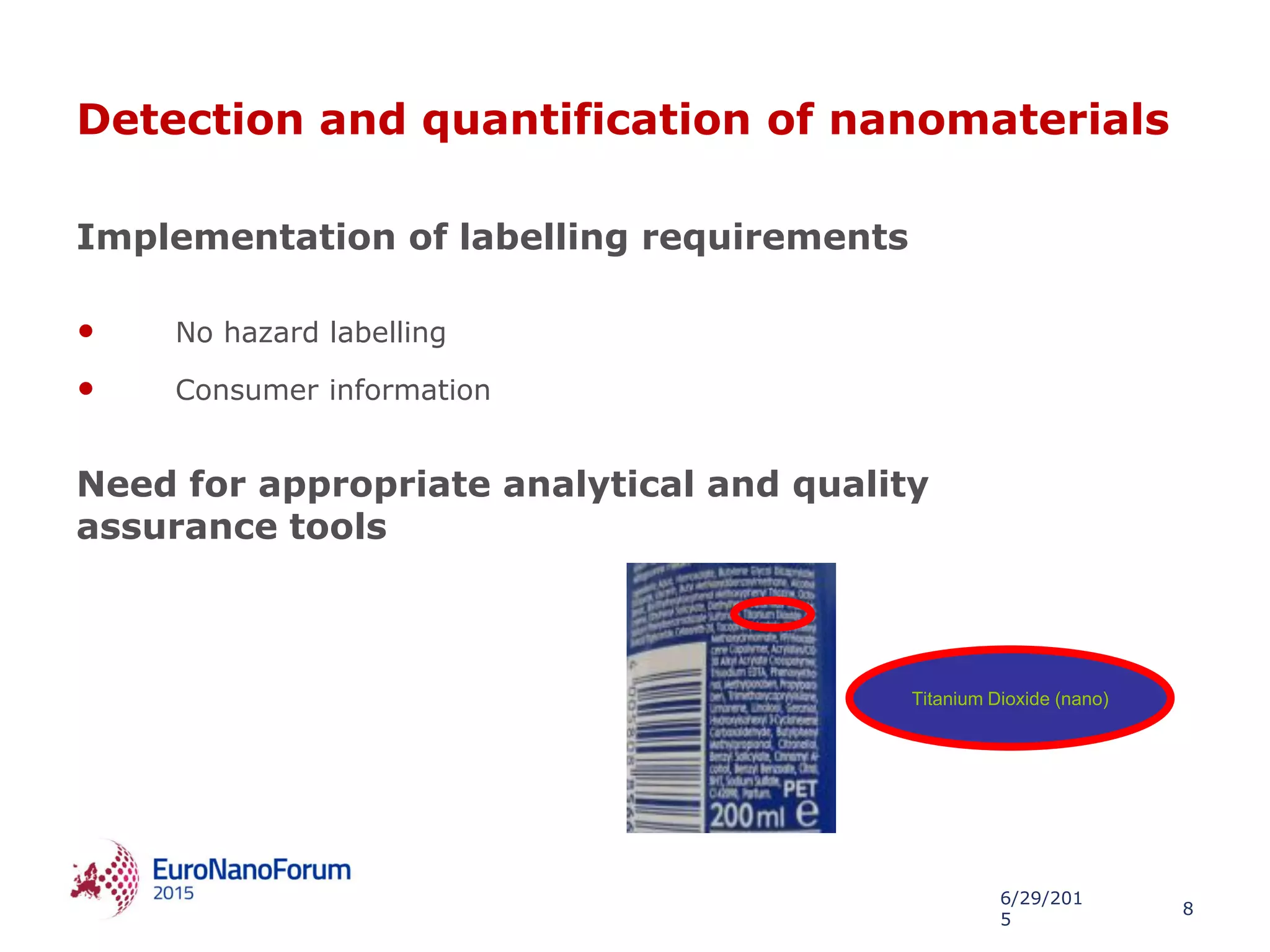 Quality Assurance Tools in Nanomaterials in Food and Consumer Products_2015 | PDF