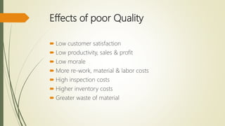 Quality assurance tools & techniques | PPT