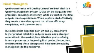 Quality Assurance vs. Quality Control in QMS Understanding the ...