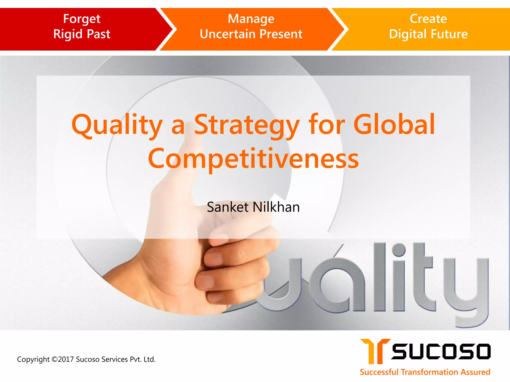 Quality a strategy for global competitiveness | PDF