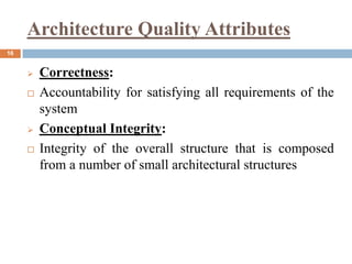Quality attributes in software architecture | PPTX
