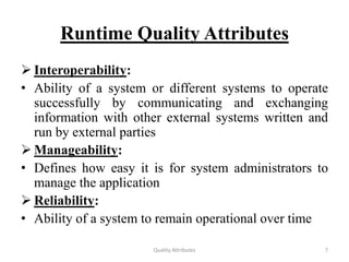 Quality attributes sadhana | PPTX