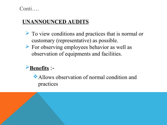 Quality audit slideshare | PPT