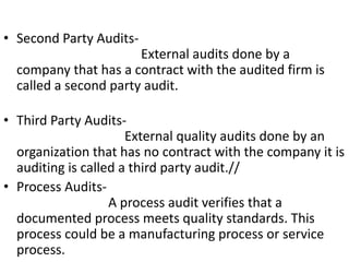Quality audit | PPTX