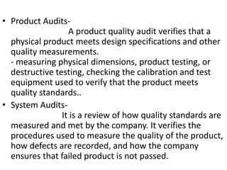 Quality audit | PPTX