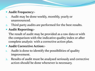 Quality audit | PPTX
