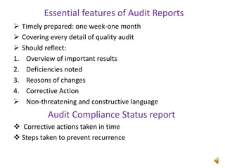 Quality audit | PPTX