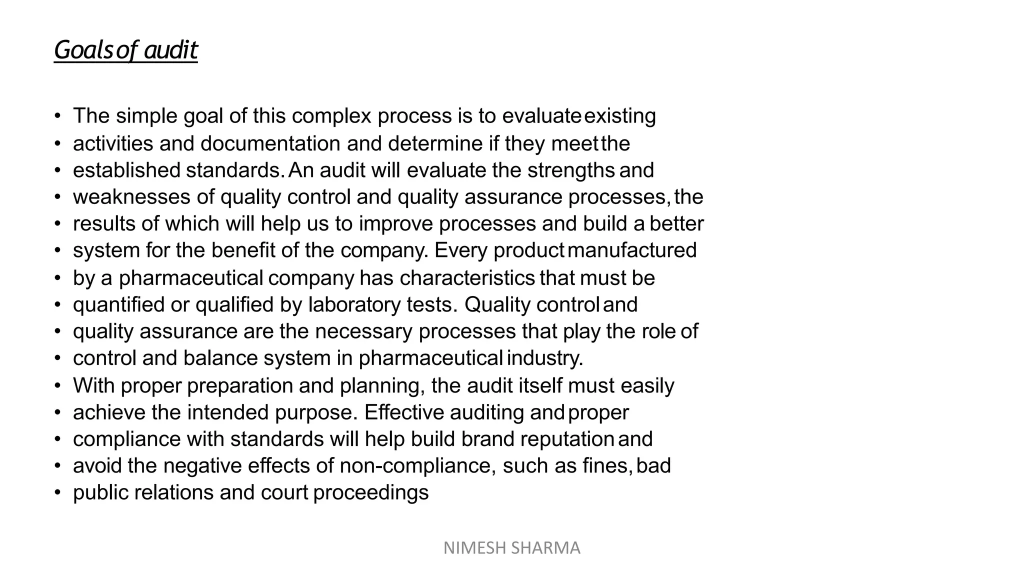 Quality audit - QA | PPTX