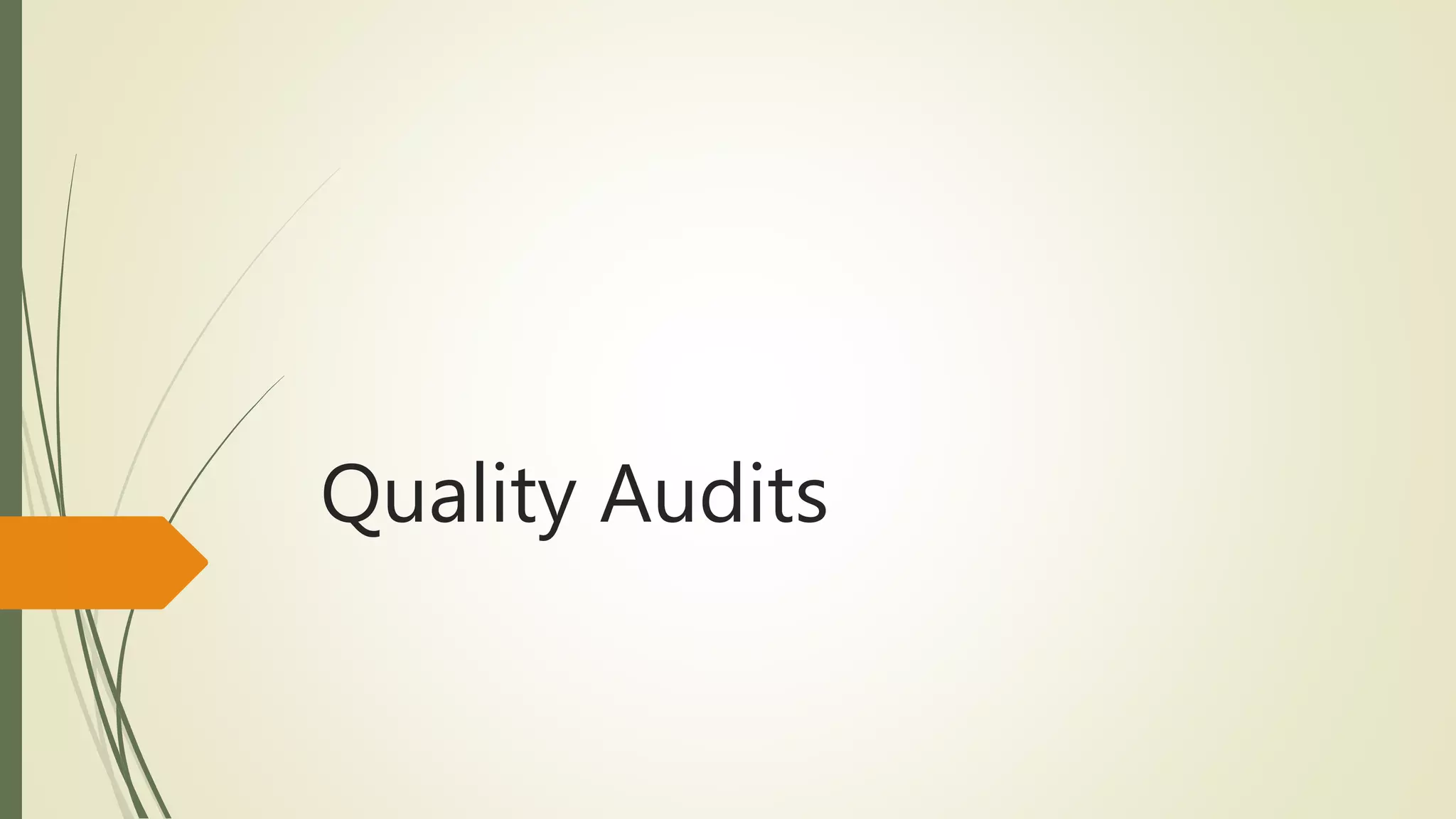 Quality audits | PPT