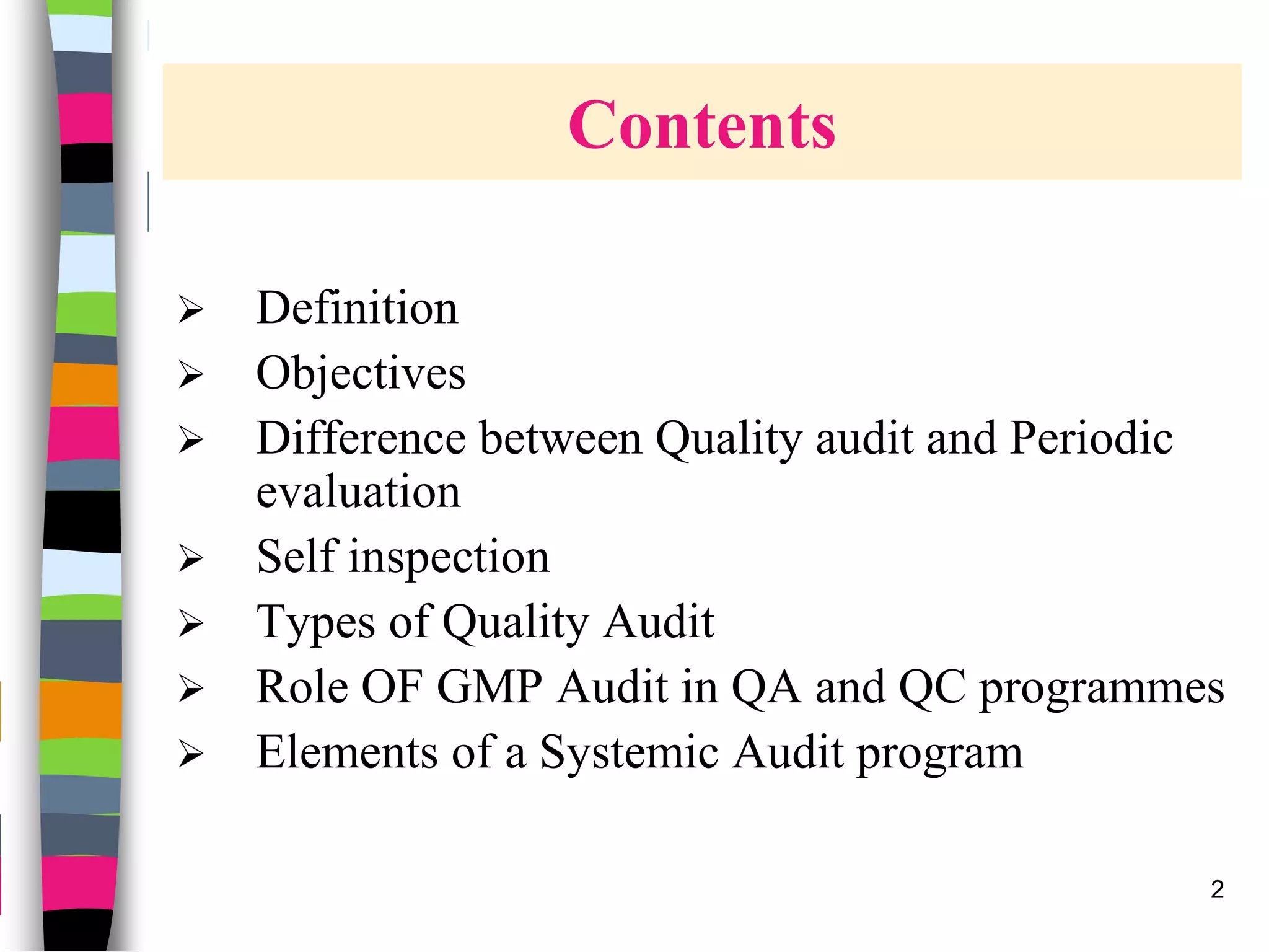 QUALITY AUDITS | PPTX