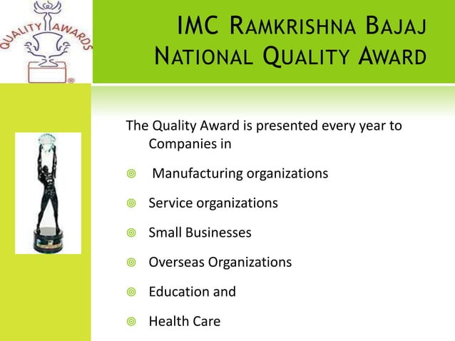 Quality awards | PPTX