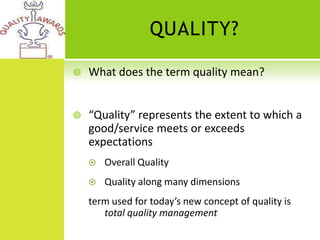 Quality awards | PPTX
