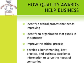 Quality awards | PPTX